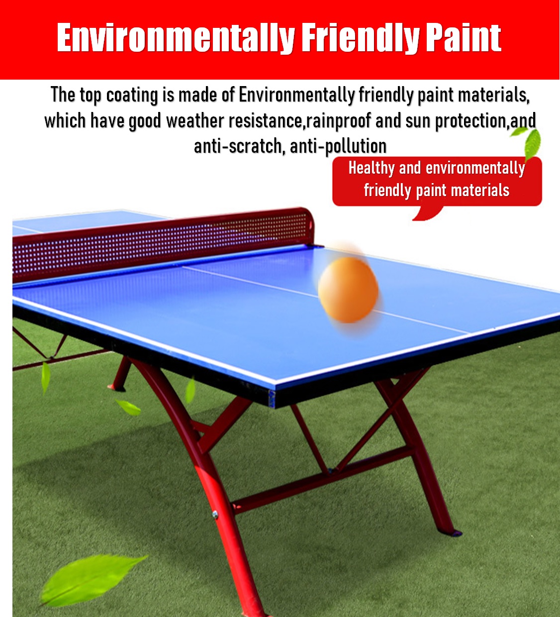 Outdoor SMC Panel Tennis Table Ping Pong Table Waterproof & Sun Proof ...
