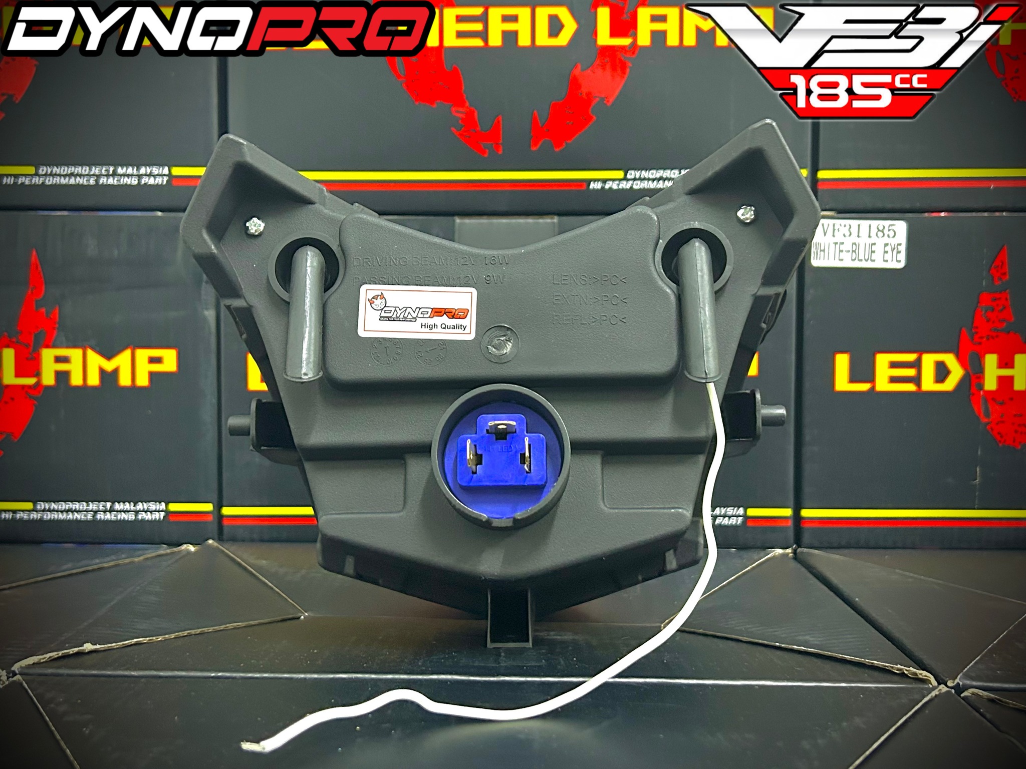 SYM VF3I 185 DYNOPRO VENOM LED HEAD LAMP ORIGINAL LAMPU DEPAN VENOM 6 ...
