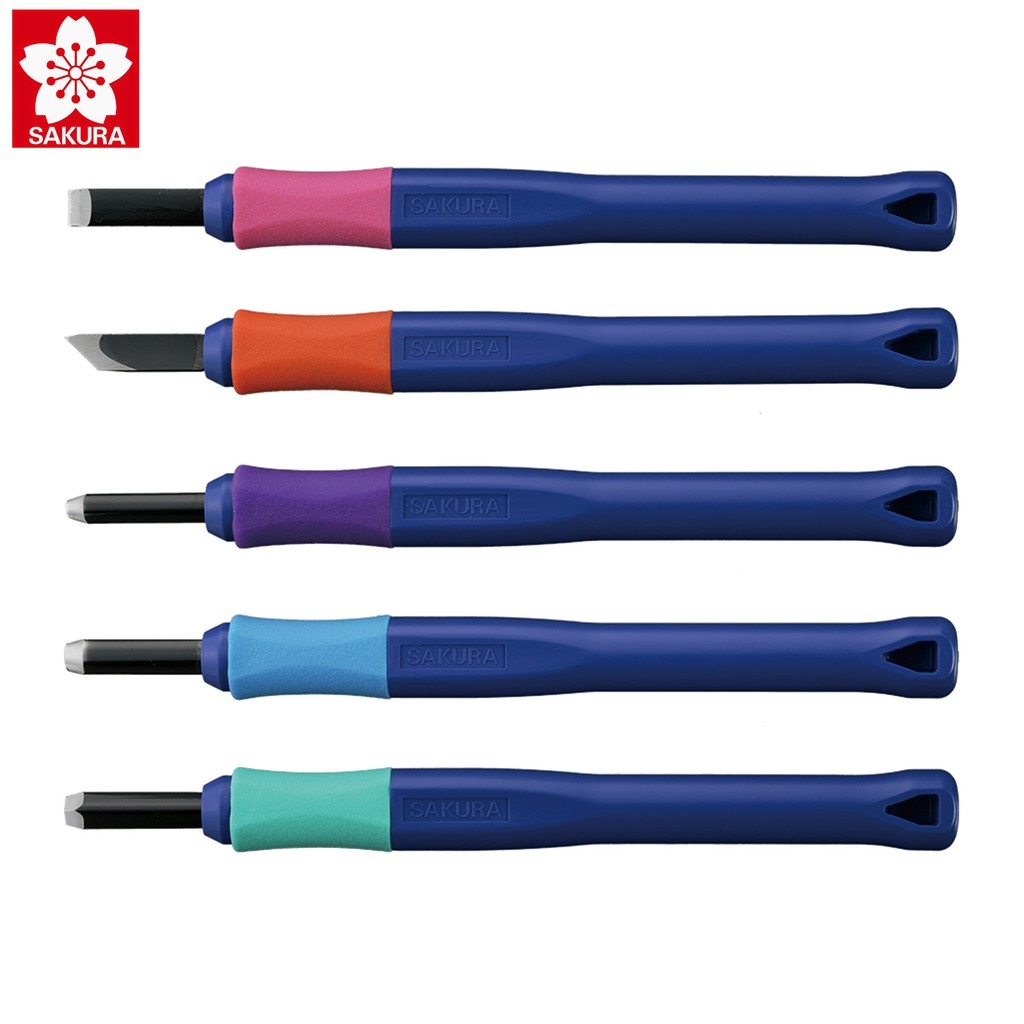 Sakura 5 Piece Art Carving Tool EHT-5G ( Made In Japan ) | Shopee Malaysia