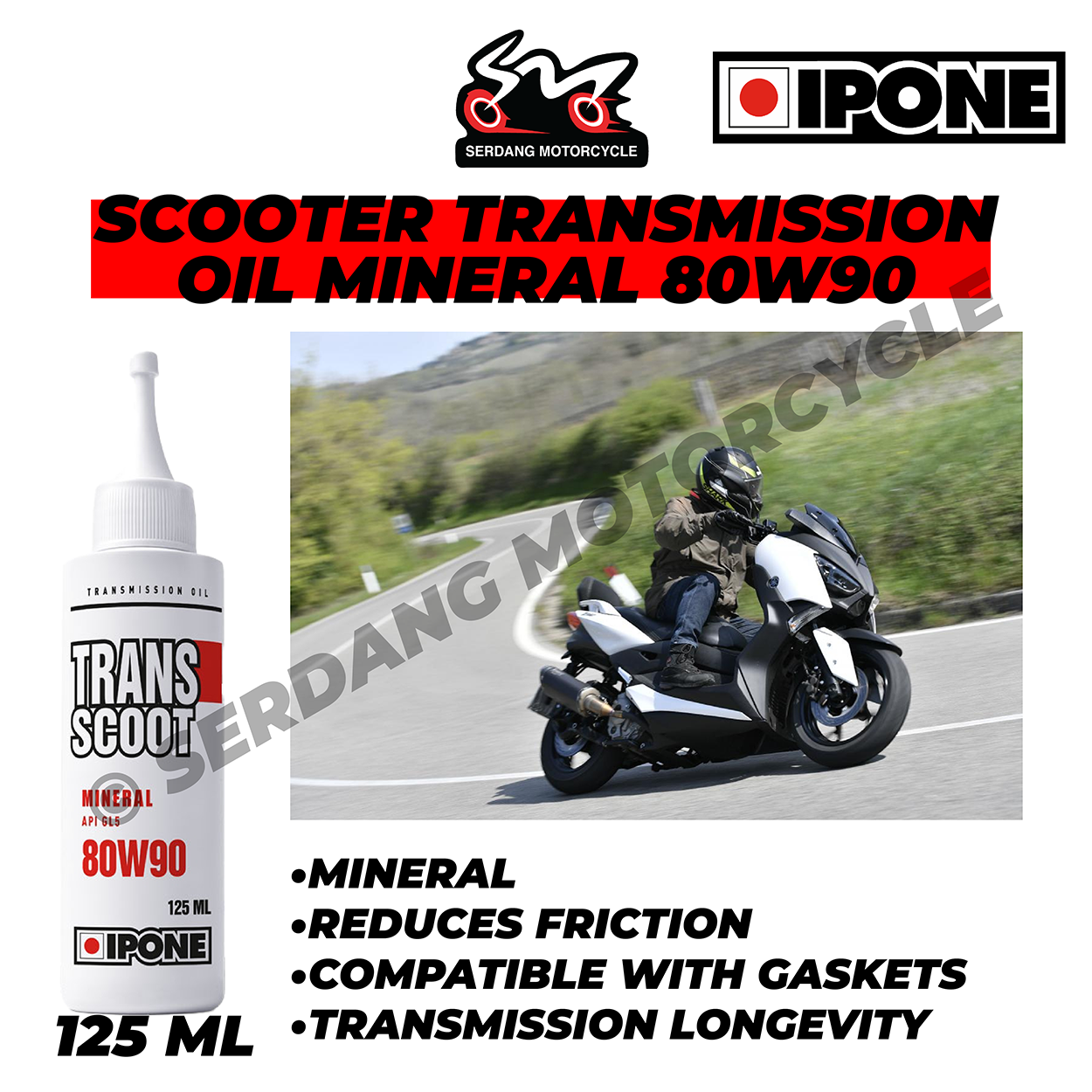 IPONE Katana Scoot Oil 5W40 Fully Scoot 4 Oil 10W40 Gear Oil Trans ...