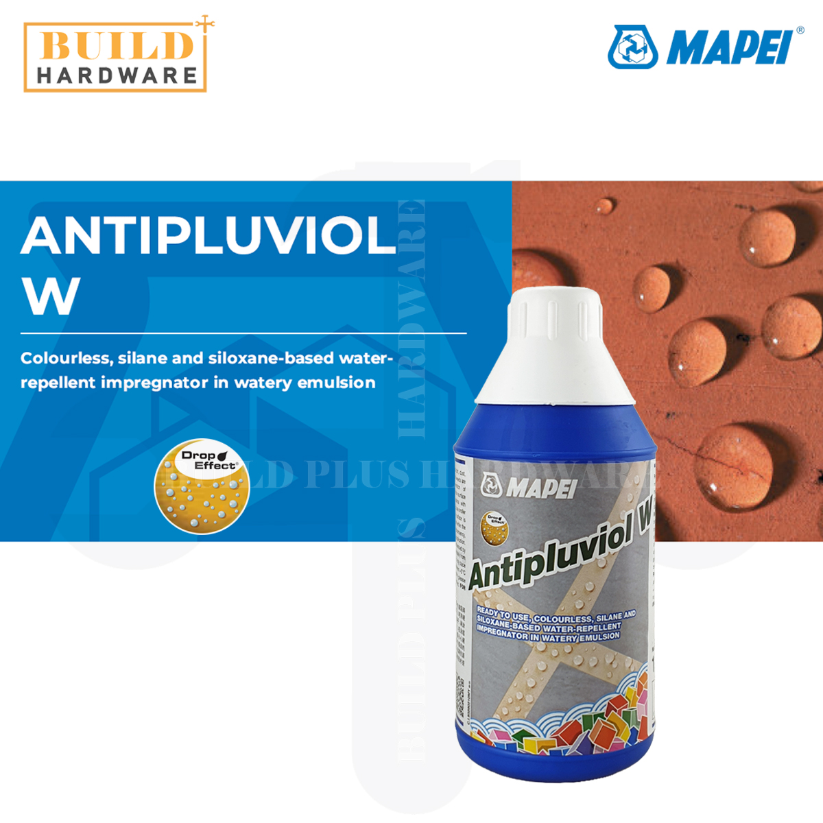 MAPEI Antipluviol W 1kg Colourless Water Repellent 马贝硅氧烷渗透式水性抗水剂 High ...