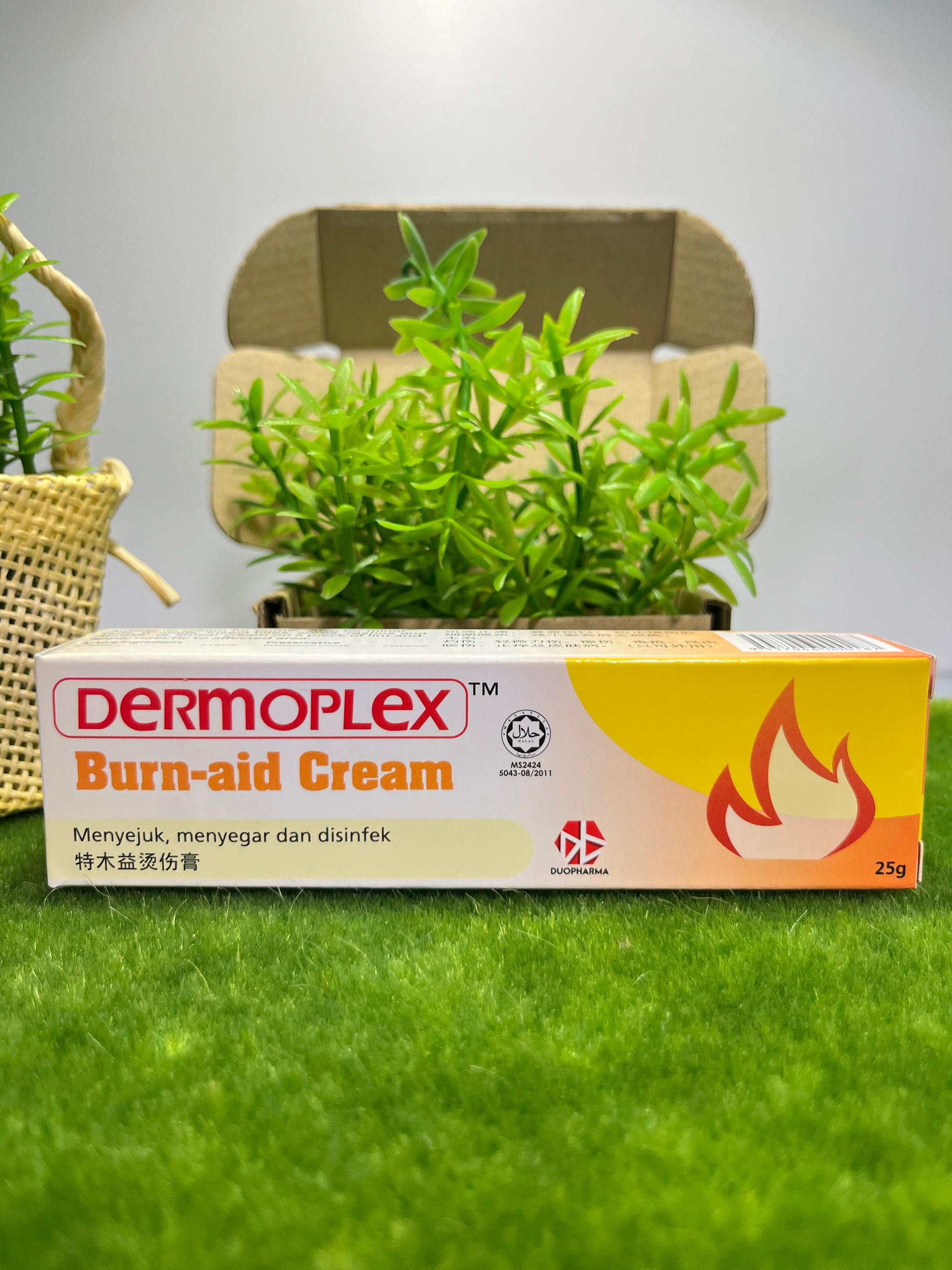 《DERMOPLEX》1)Krim Bantuan Terbakar 特木益烫伤膏 Burn-aid Cream (25g) /2)Krim ...
