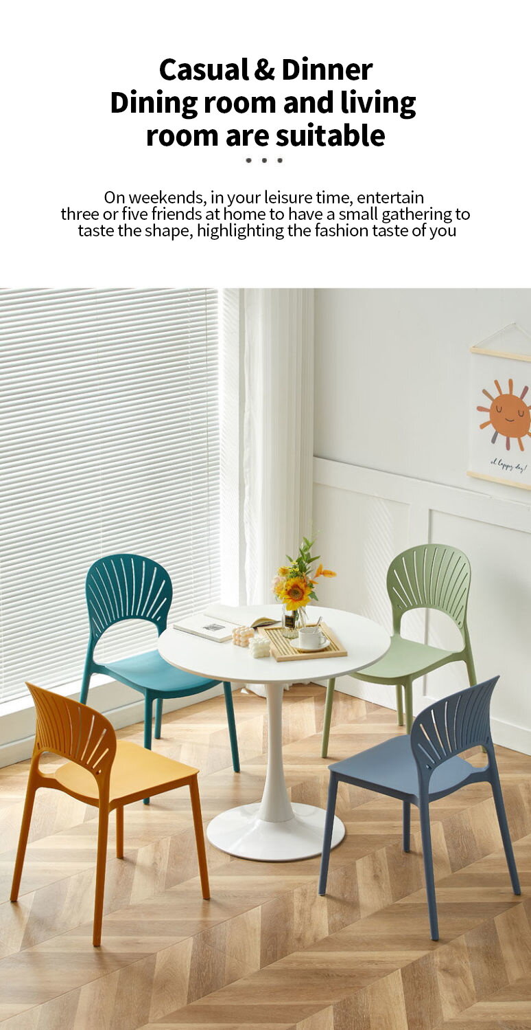 Nordic Candy Chair Plastic Chair Cafe Chair Dining chair study chair ...