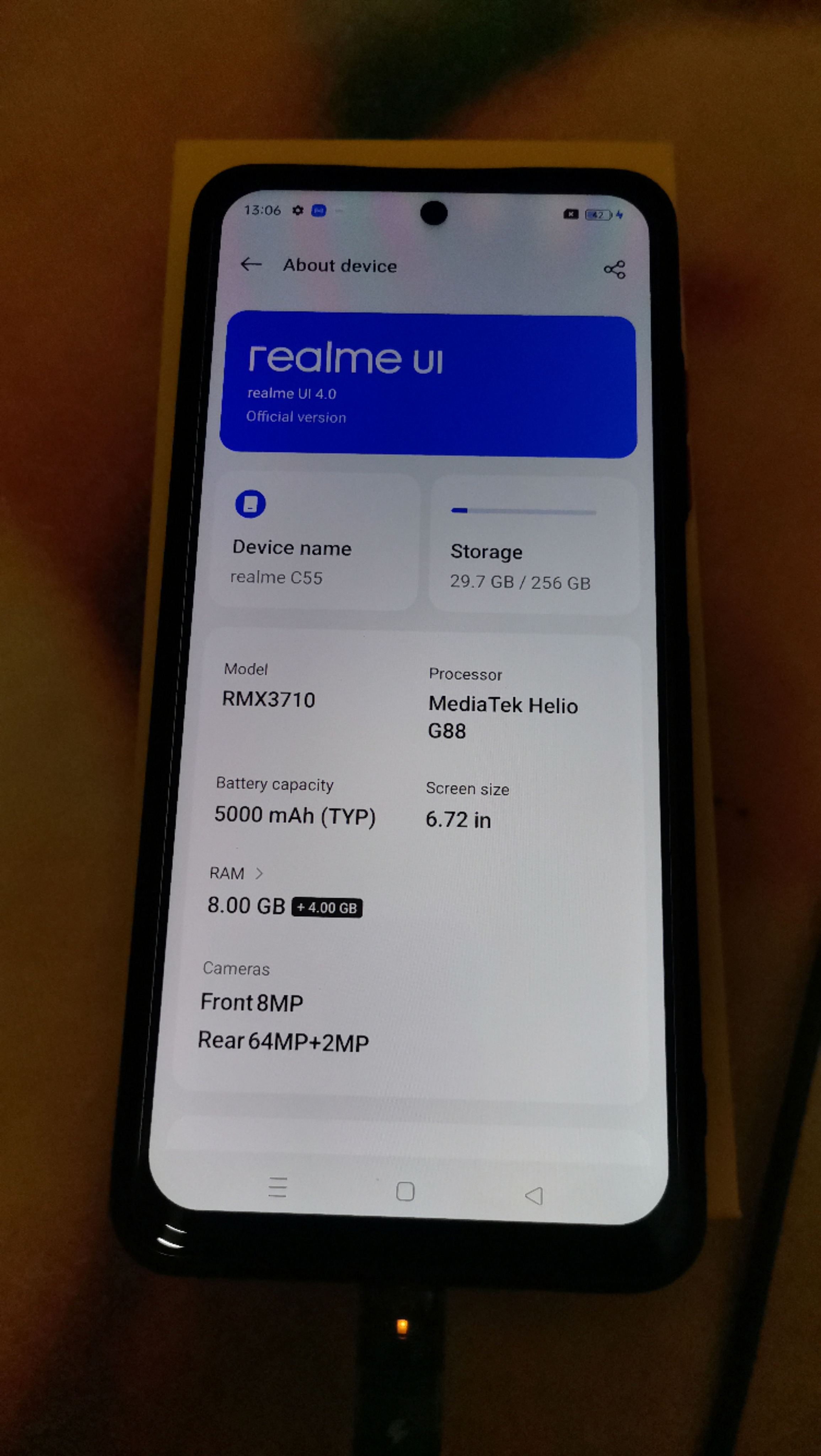 ORIGINAL GENUINE REALME C55 8GB/256GB RAINY NIGHT BLACK / RMX3710 ...