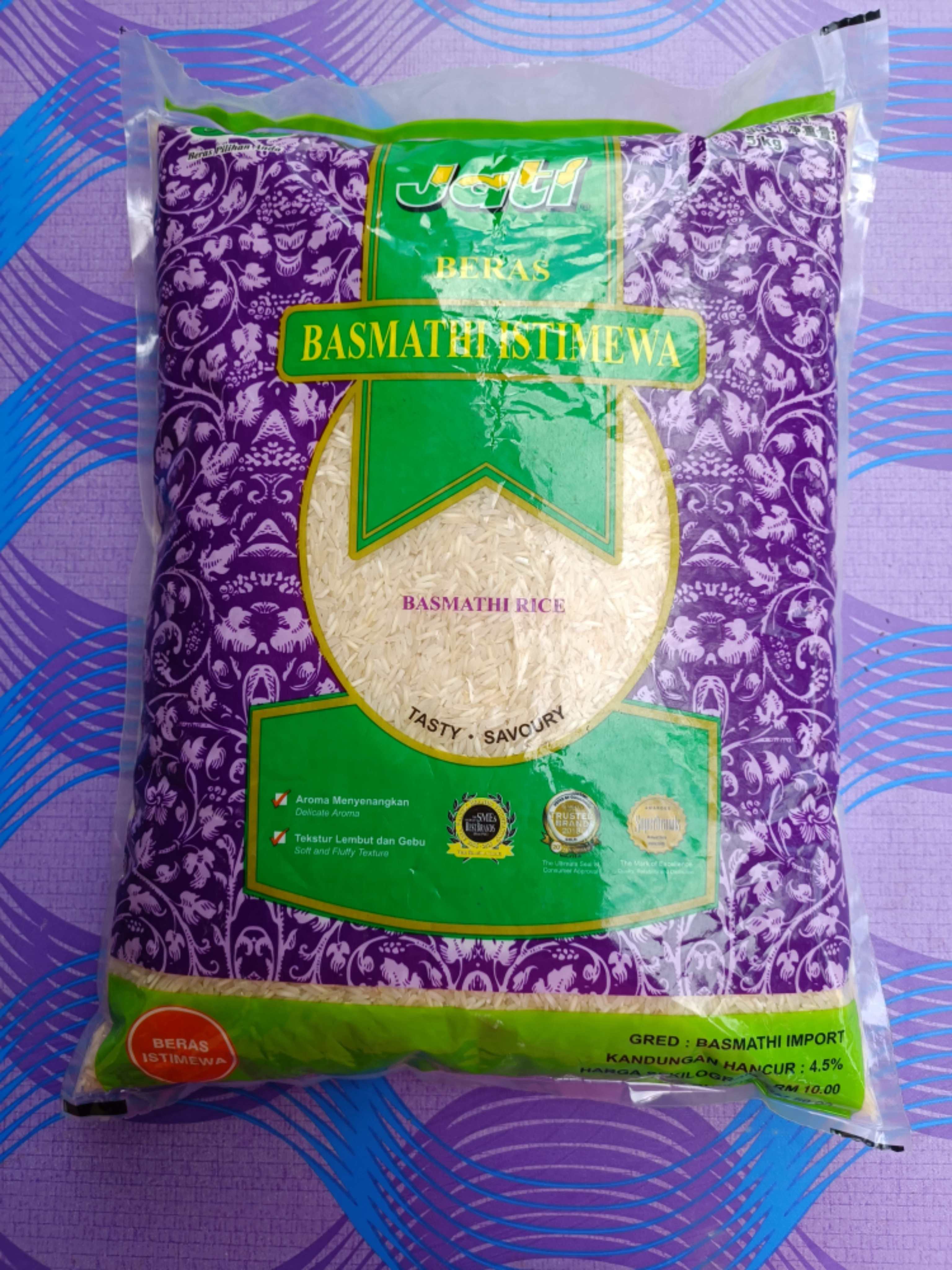 Jati Beras Basmathi Istimewa 5kilo | Shopee Malaysia