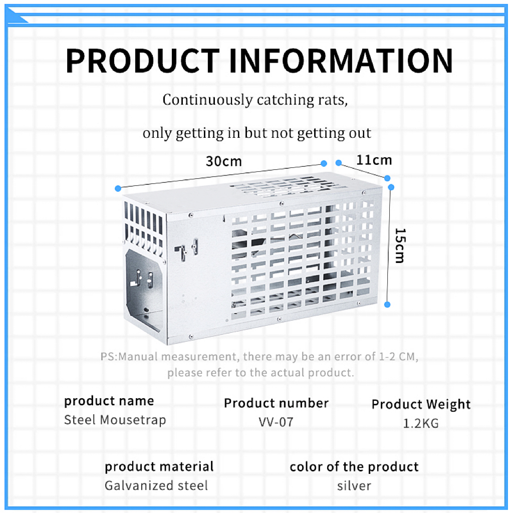 Upgraded Multi-Catch Mice Mouse Trap Rat Trap Home Cage Pest Control ...