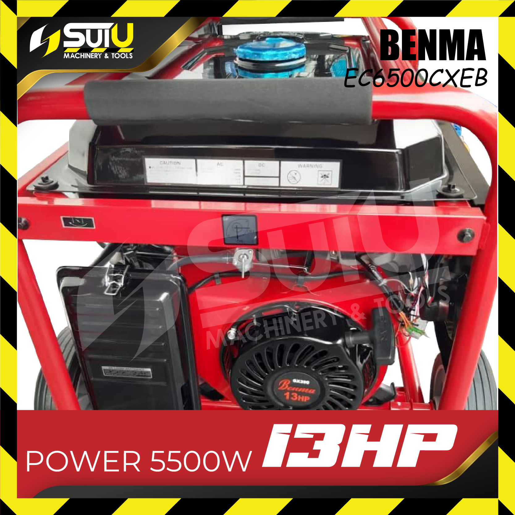 【100% ORIGINAL】BENMA EC6500CXEB 13HP Gasoline Generator / Penjana 5500W ...