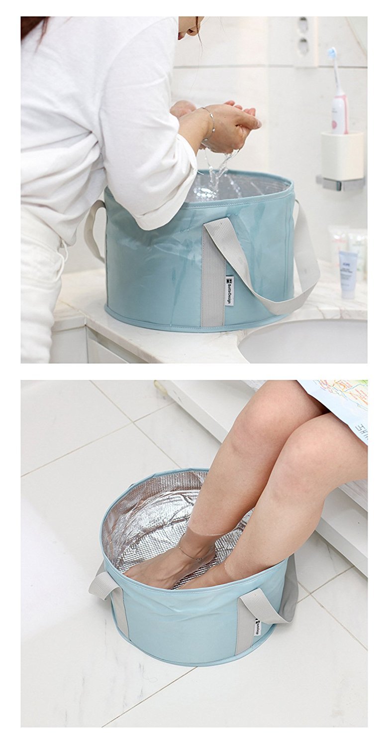 Portable Folding Foot Soak Bucket Bag |Foot Soak Bucket | Portable ...