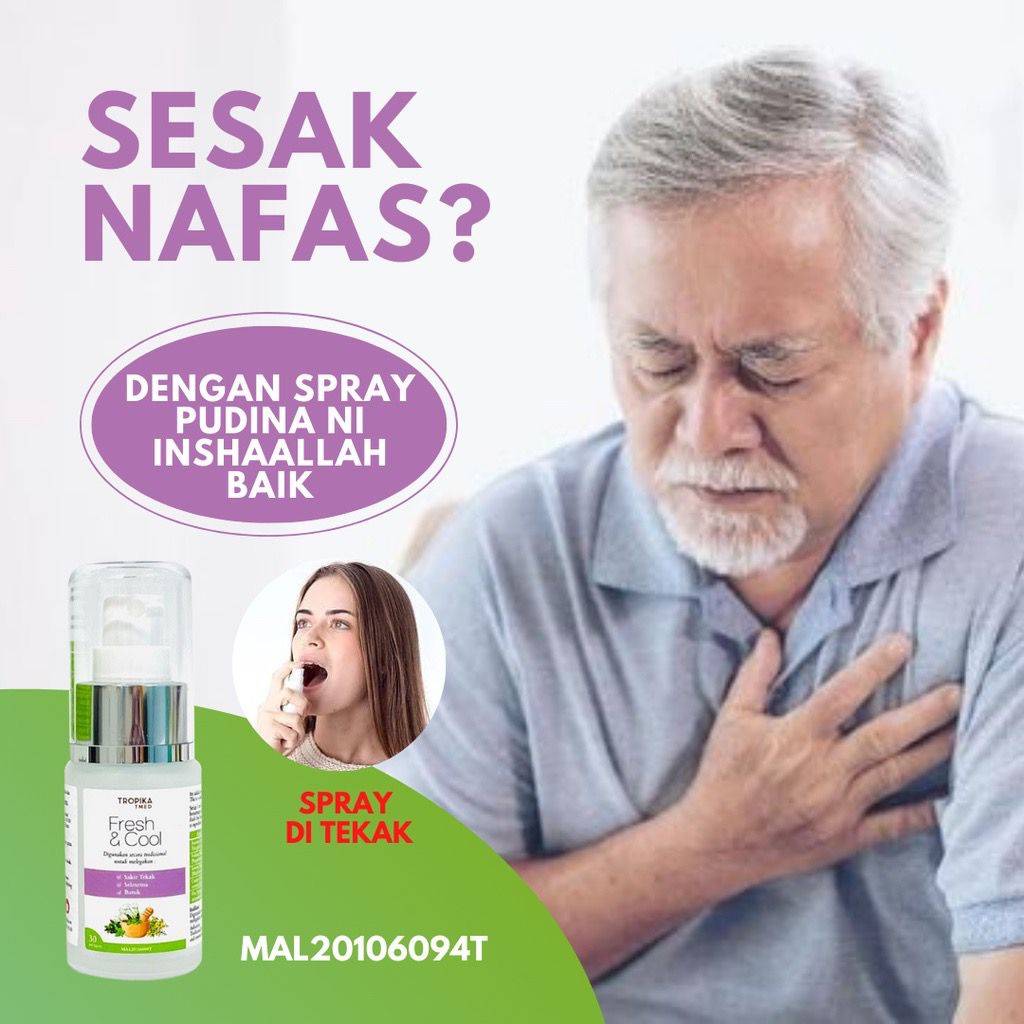 Tropika Fresh & Cool - 30 ml Spray Ubat Batuk(Sesak Nafas, Batuk, Sakit ...