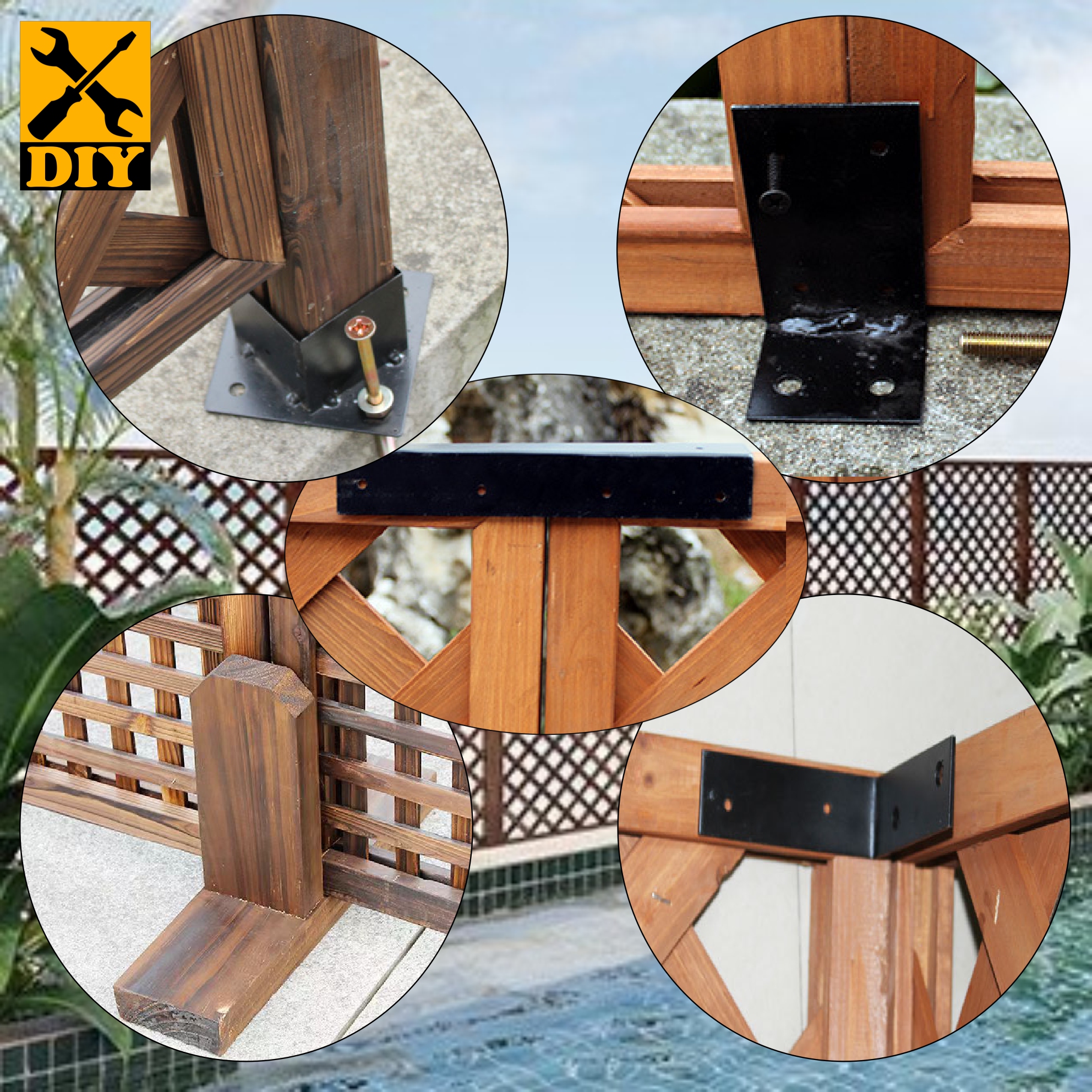 Pagar Kayu Wood Fencing XNet 90cm Outdoor Quality Wood Partition Garden ...