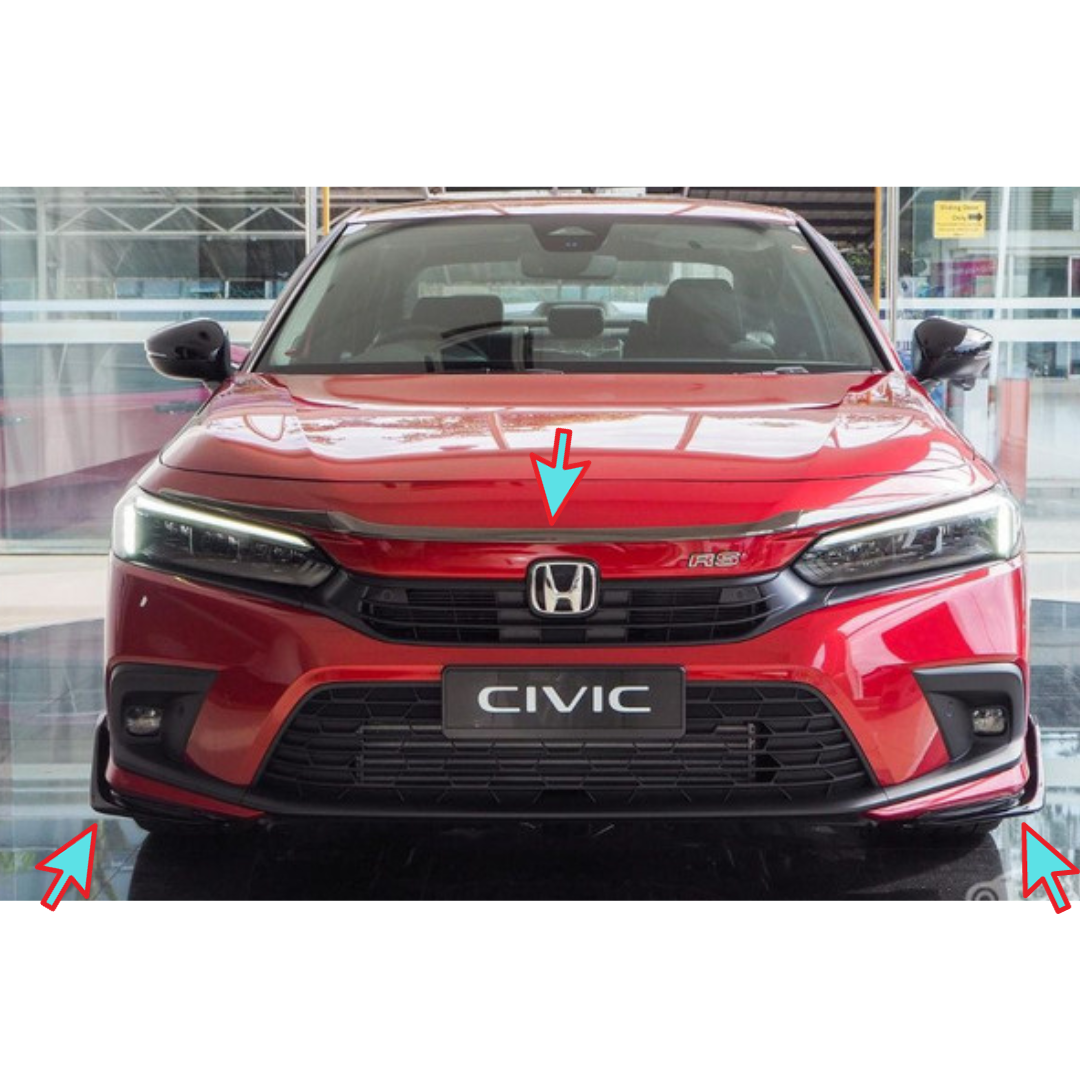 HONDA CIVIC FE 2022-2024 MODULO BODYKIT, GLOSSY BLACK MODULO | Shopee ...