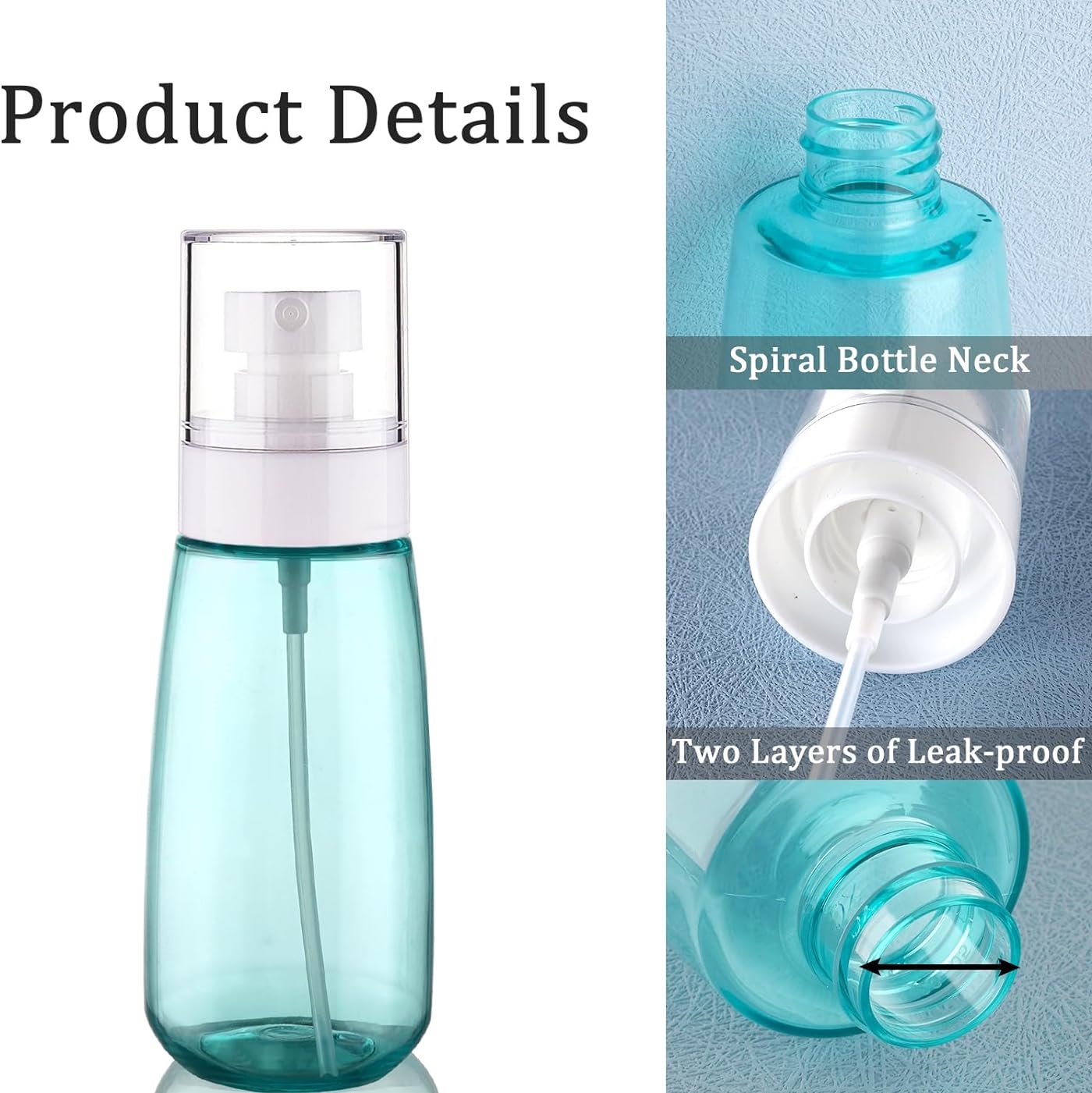 Small Spray Bottle, Travel Size Spray Bottles Refillable Fine Mist Hair ...