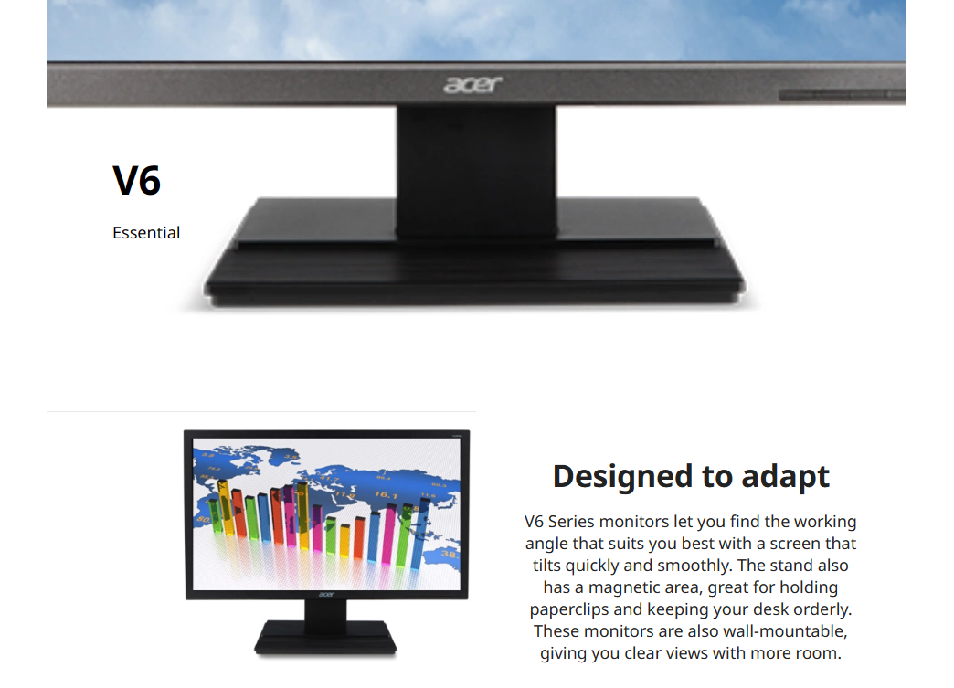 ACER V206HQL A | E200Q LED 19.5" MONITOR - Similar to K202HQL | Shopee ...