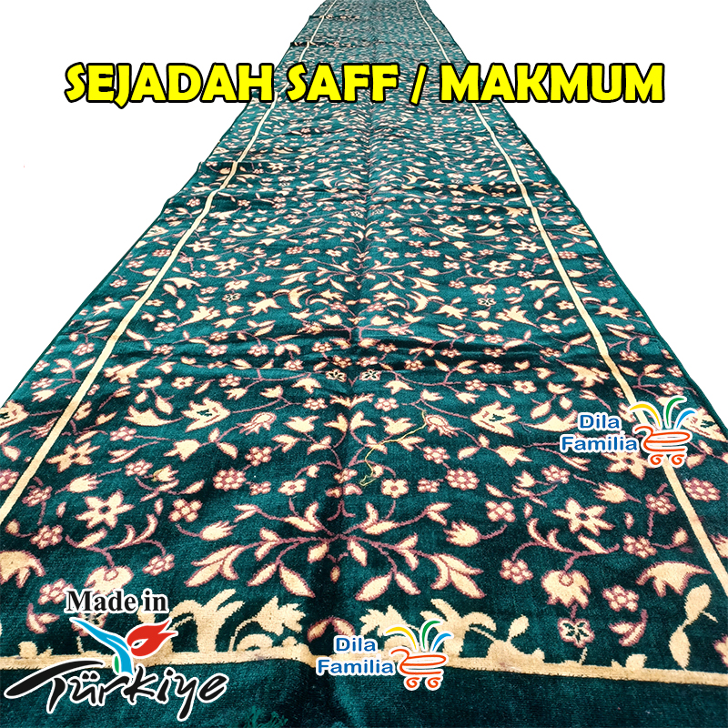 Sejadah Saff Makmum Corak Bunga Raudah Masjid Nabawi Madinah Untuk ...