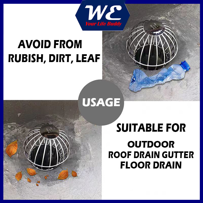 4 INCH VIP SUS-304 Gril SUS-304 untuk Parit & Saluran Hujan (Anti-Sekat ...