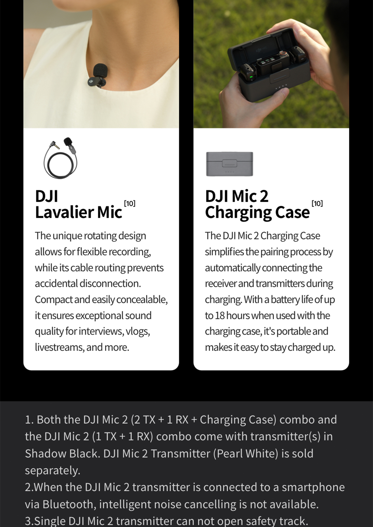 DJI Mic 2 - High-Quality Audio Recording | All-In-One, Ready to Use ...