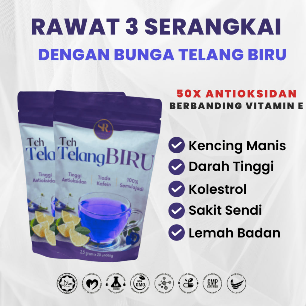[DIRECT HQ] Teh Telang Biru Bunga Telang 100% Original | Shopee Malaysia