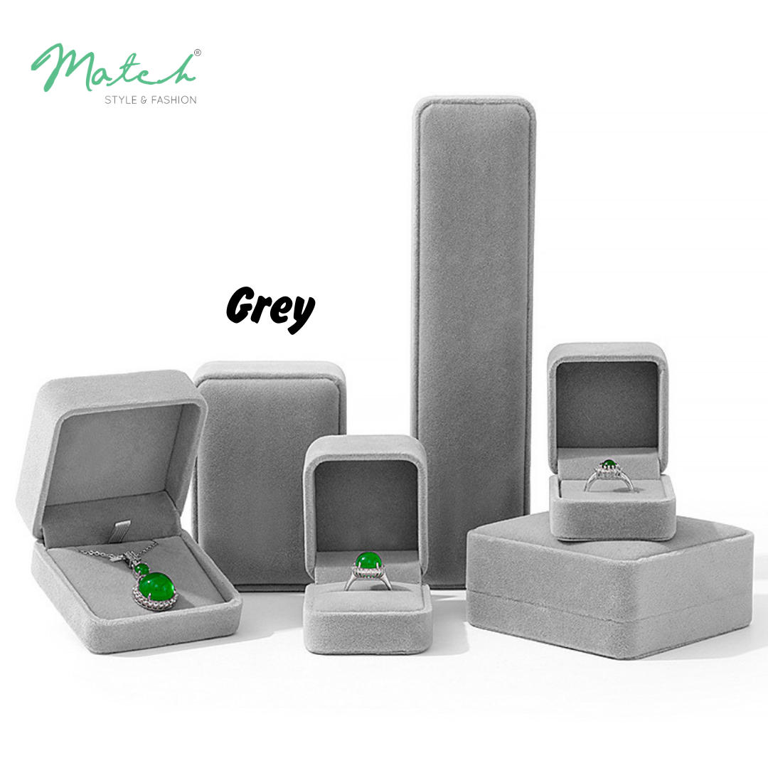 Velvet Jewelry Box Ring Necklace Bangle Bracelet Display Orgainzers ...