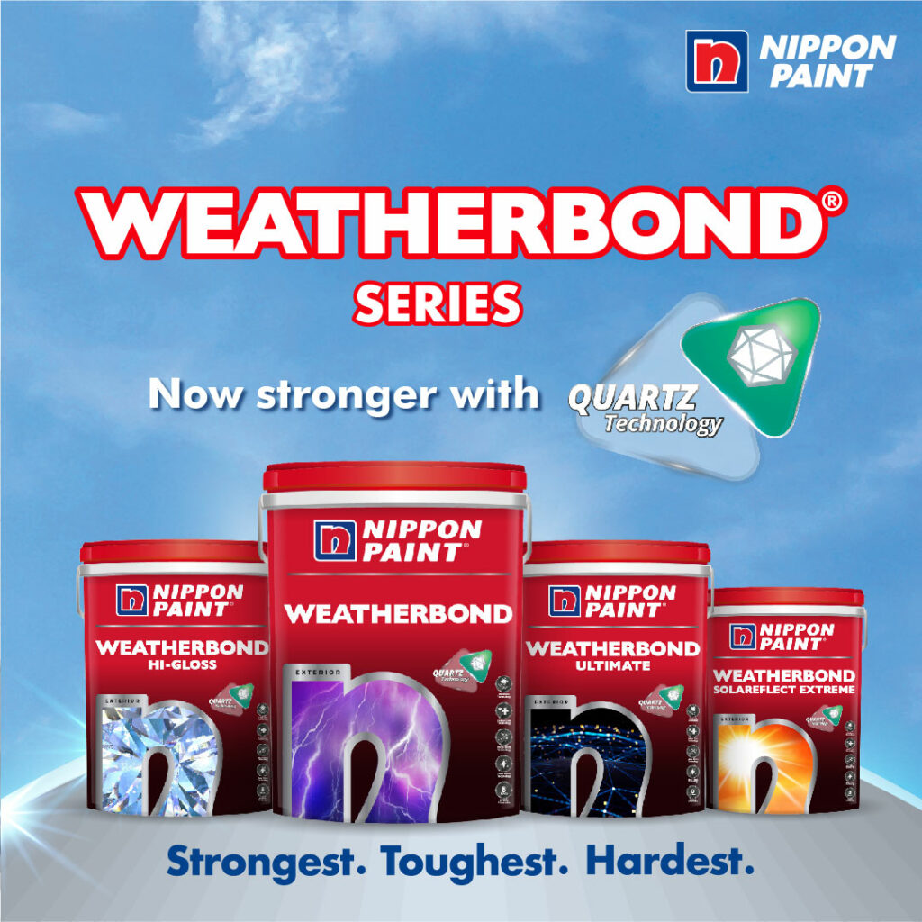 5Litre Nippon Paint Weatherbond Exterior Quartz 145 White 5L (Exterior ...