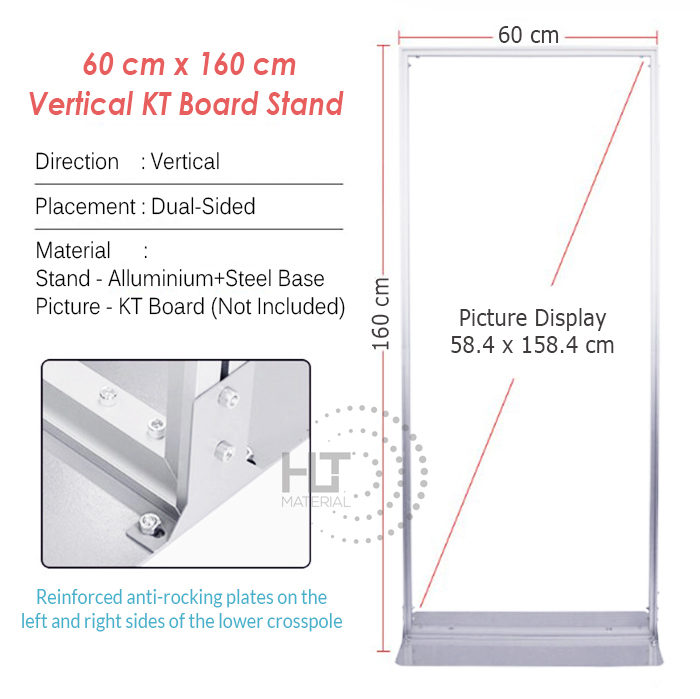 Vertical Floor 2 Sided KT Board Standing Advertising Poster Display ...