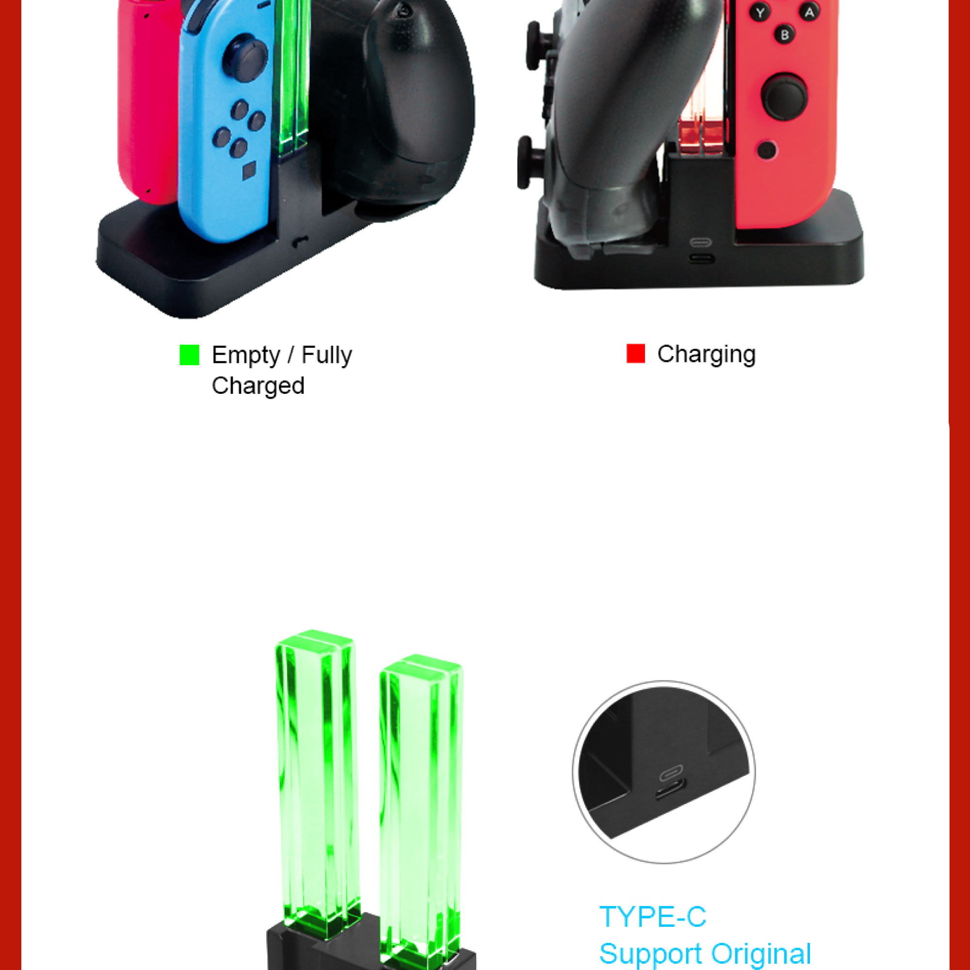 DOBE Nintendo Switch OLED/ Switch V2 Joycon Charging Dock Switch Pro ...