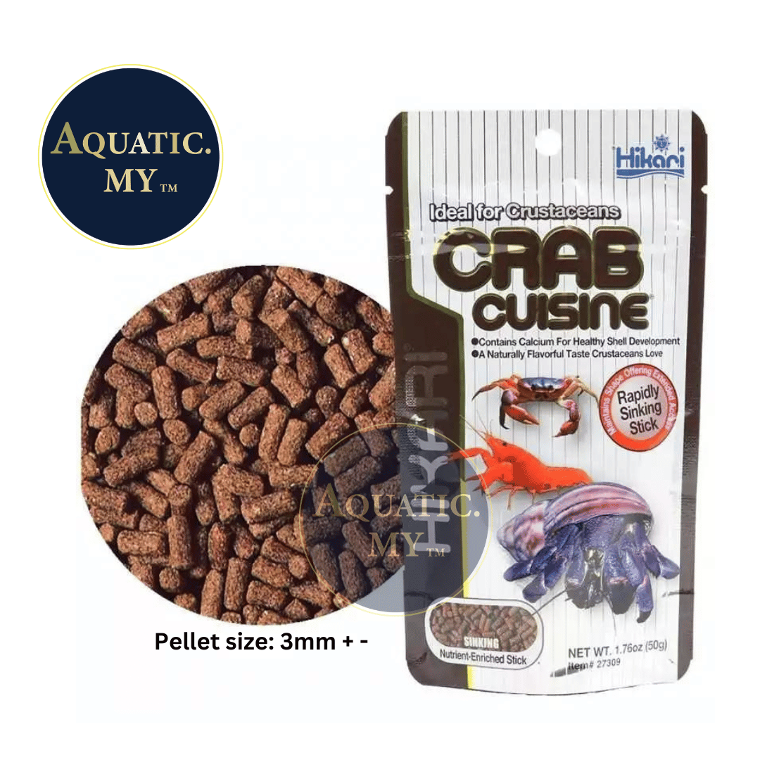 Hikari Crab Cuisine (50g) Makanan Ketam/ Vampire Shrimp Lobster Hermit ...