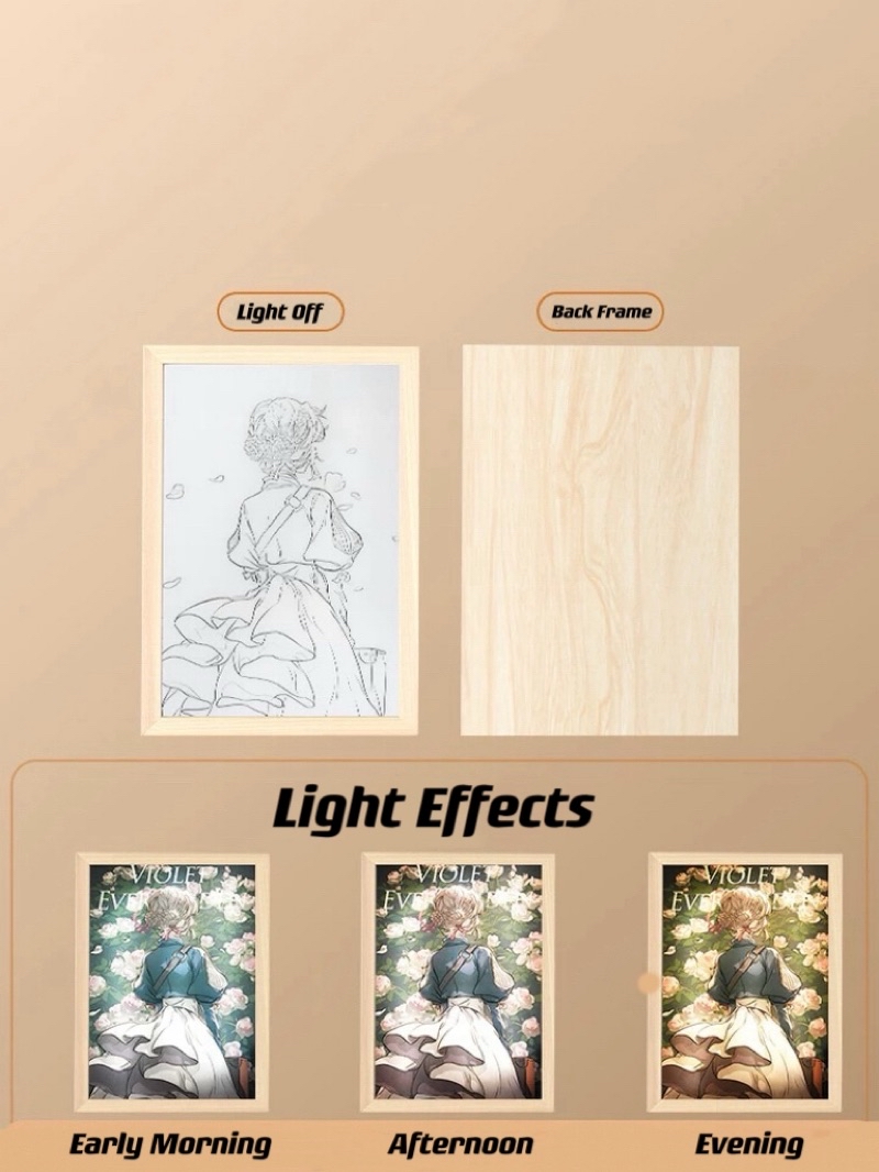 Light Painting Japan Street Views Animes Photo Frame Painting Lamp ...
