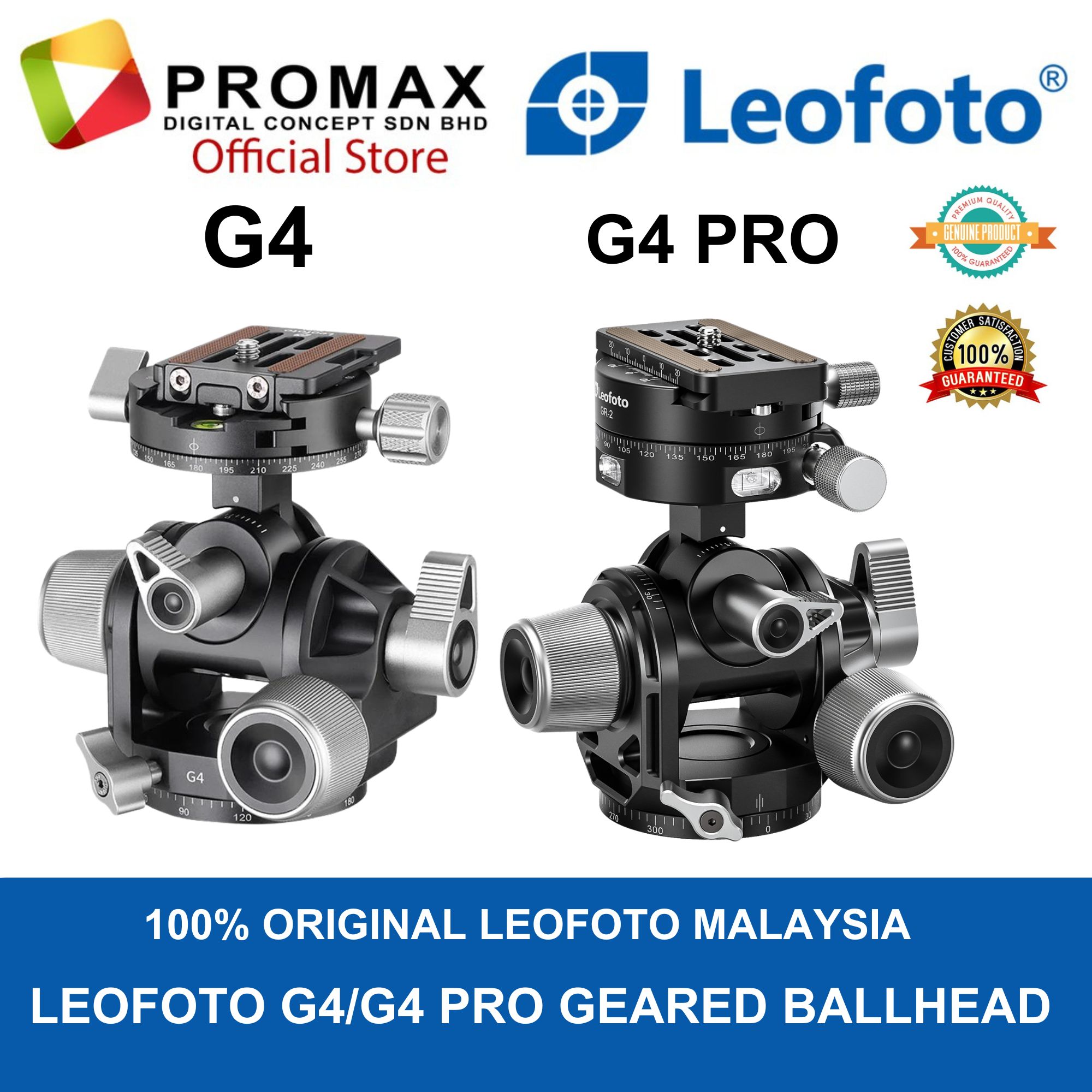Leofoto G4 / G4 PRO Geared Ball Head for Tripod ( DSLR / Mirrorless / Camcorder ) | Shopee Malaysia