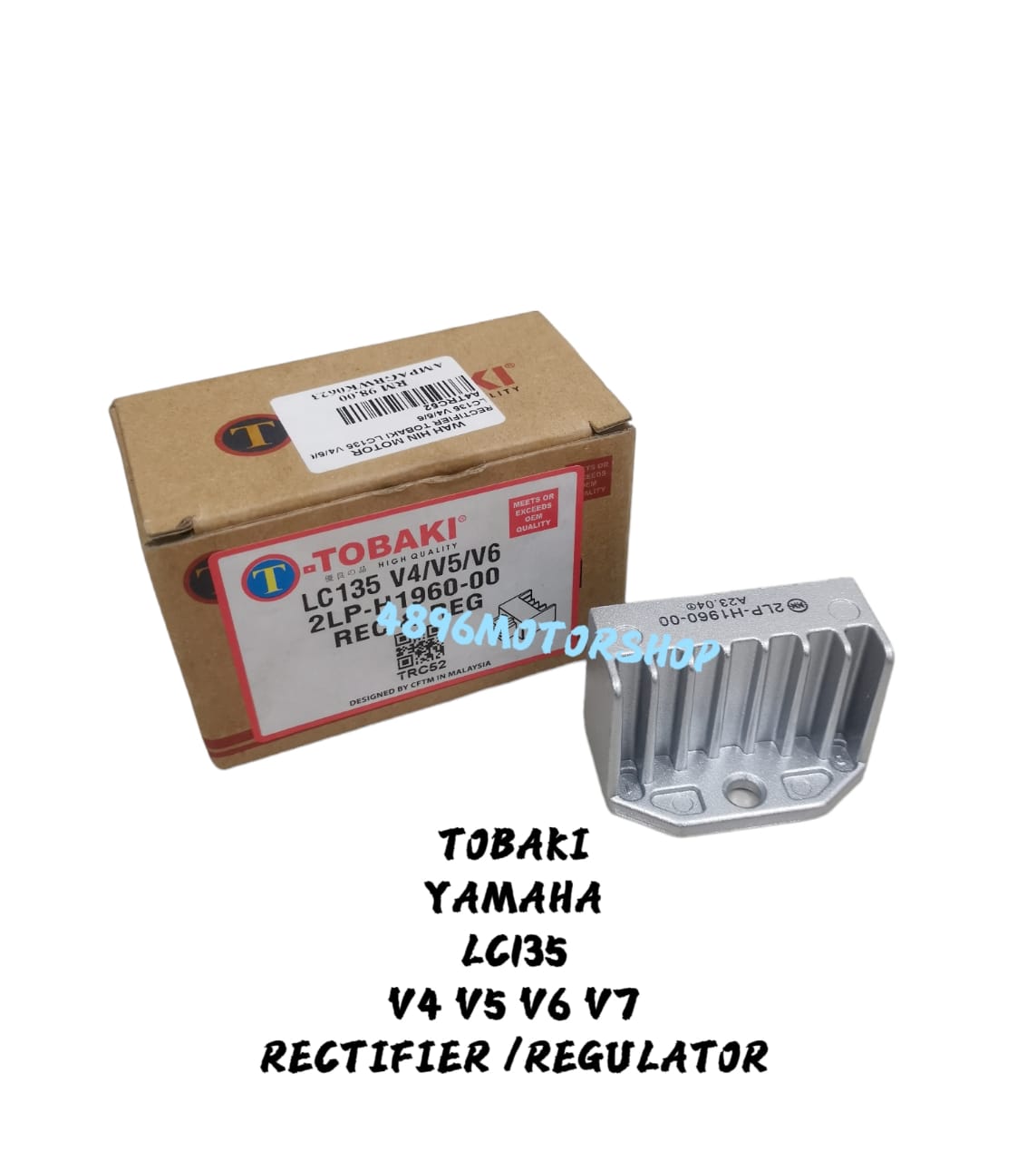 100% ORIGINAL TOBAKI YAMAHA LC135 V1 V2 V3 V4 V5 V6 V7 RECTIFIER ...