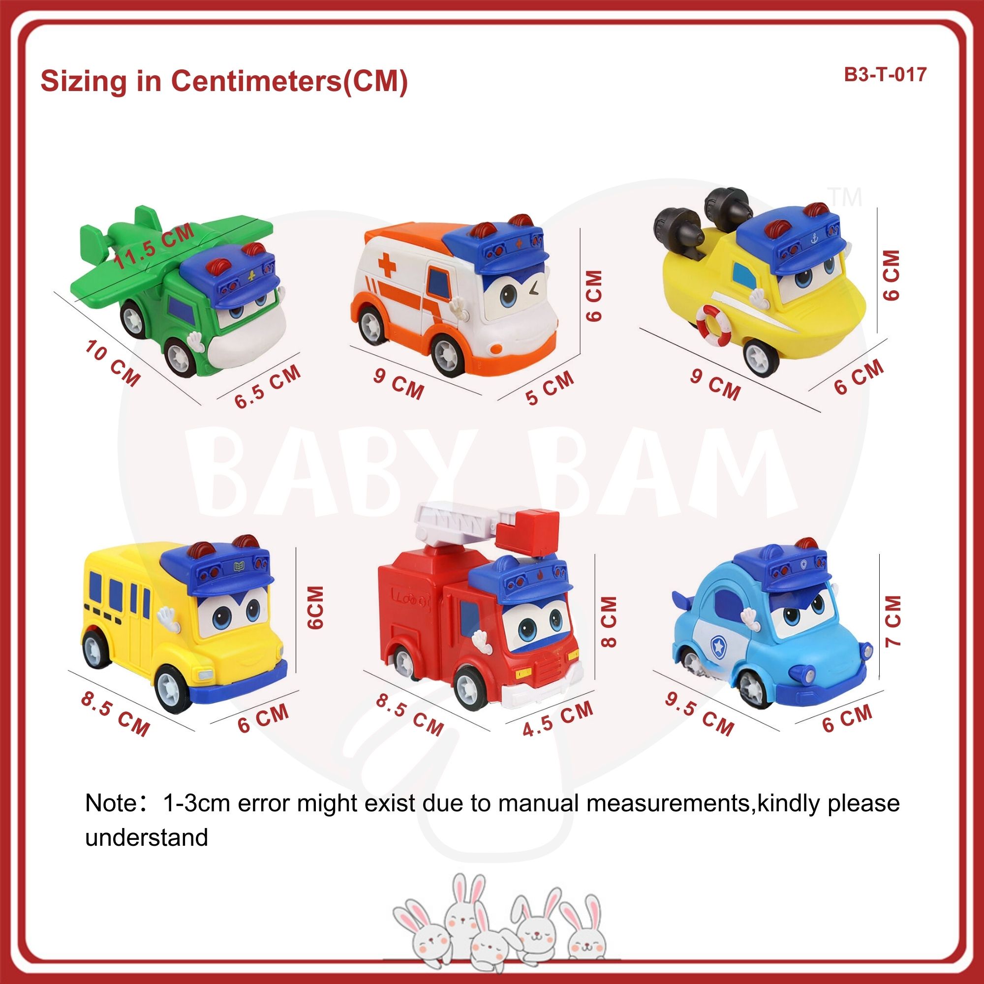 BABY BAM Go Go Bus Deformation Engineering Vehicles Toys - T17 | Shopee ...