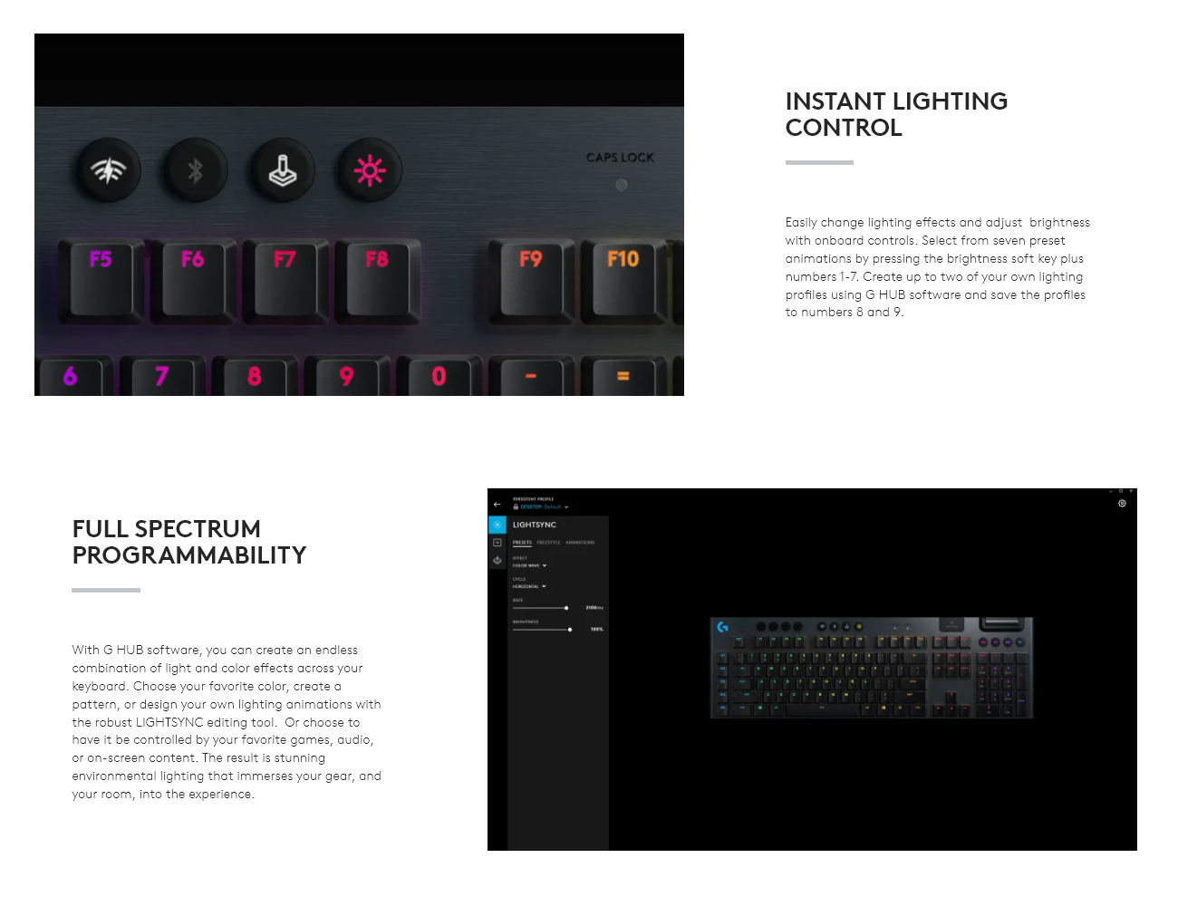 Logitech G913 LIGHTSPEED Wireless RGB Mechanical Gaming Keyboard | Low ...