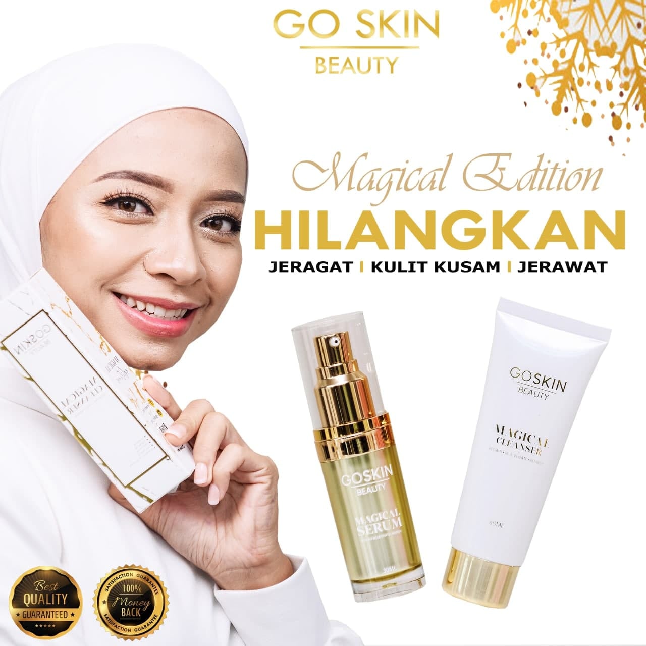 [100% ORIGINAL] [COMBO] GOSKIN BEAUTY TONE UP GLOWING SUNSCREEN MAGICAL ...