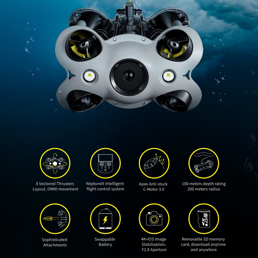 CHASING M2 S Underwater ROV | Remote Control Underwater Drone With ...