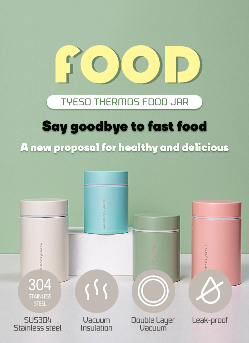 【AUTHORIZED DEALER】TYESO Thermos Food Jar 200ml/260ml Heat Preservation ...