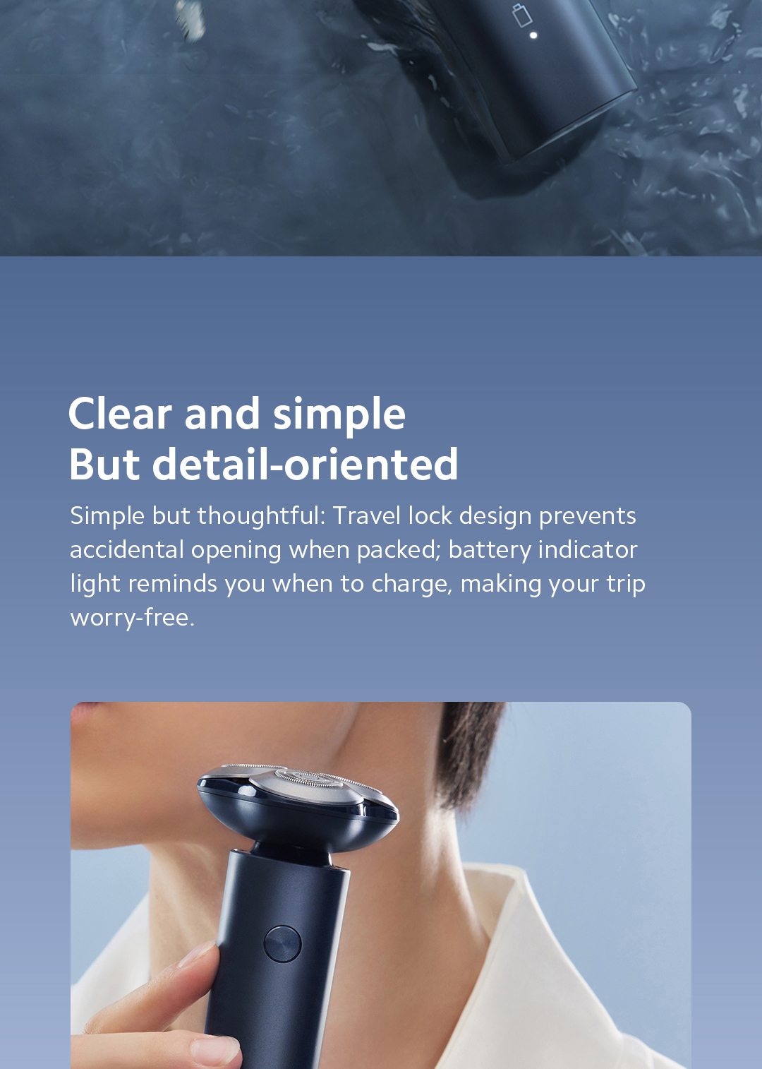 Xiaomi Electric Shaver S101 Global Version Type-C port/water resistant ...