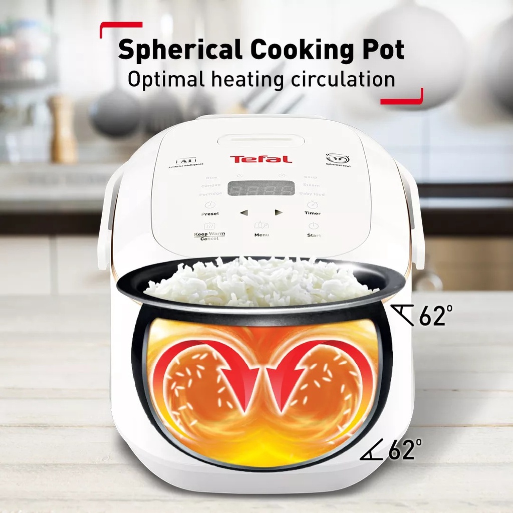 [FREE SHIPPING] Tefal RK6011 Mini Fuzzy Spherical Pot Rice Cooker ...