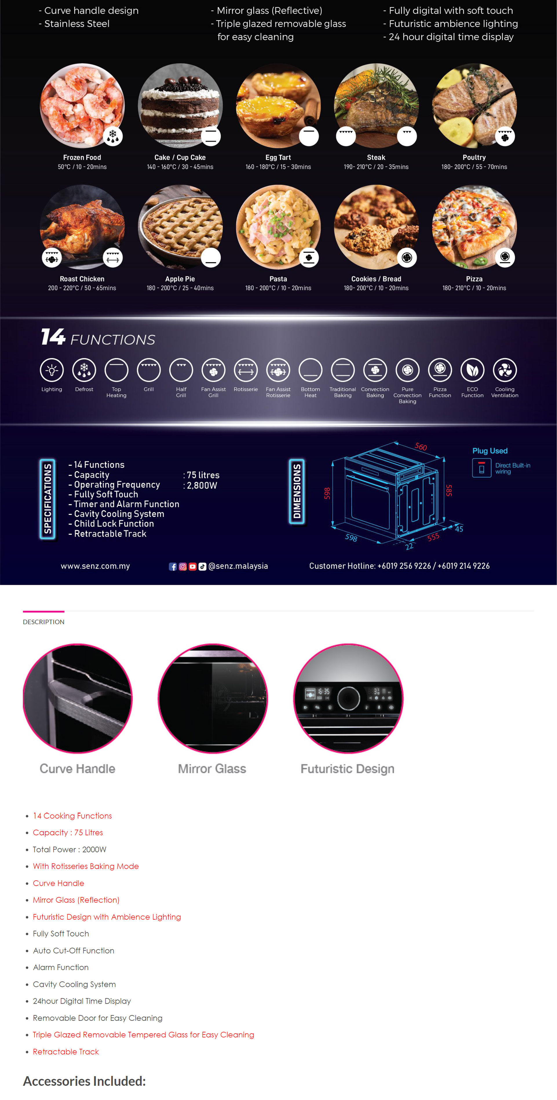 [FREE SHIPPING] SENZ 75L 14 Function Digital / 9 Function Push Knob ...