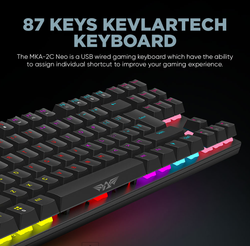 Armaggeddon MKA-2C Neo Psychraven Wired USB Gaming RGB Mechanical ...