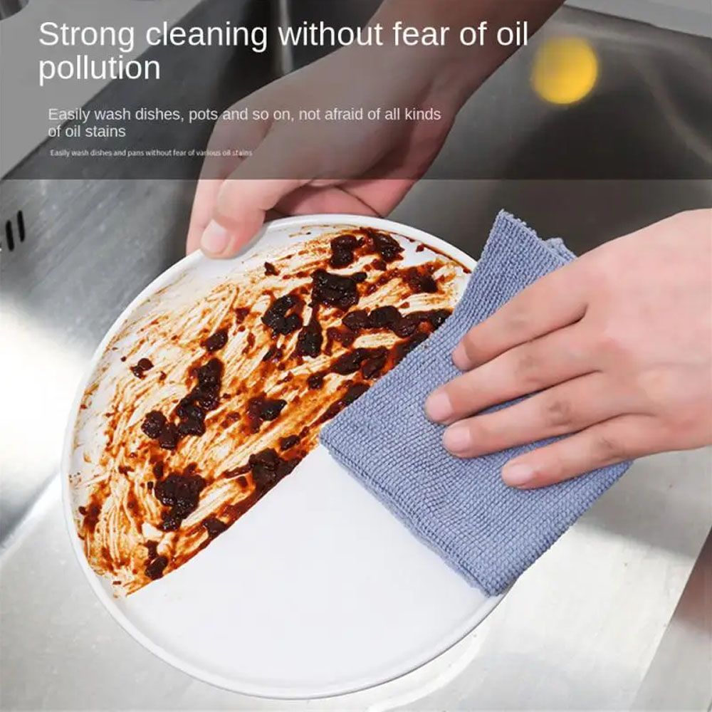 KMH 20pcs Kitchen Rag Dishcloth Absorbent Kitchen Cleaning Cloth Non ...