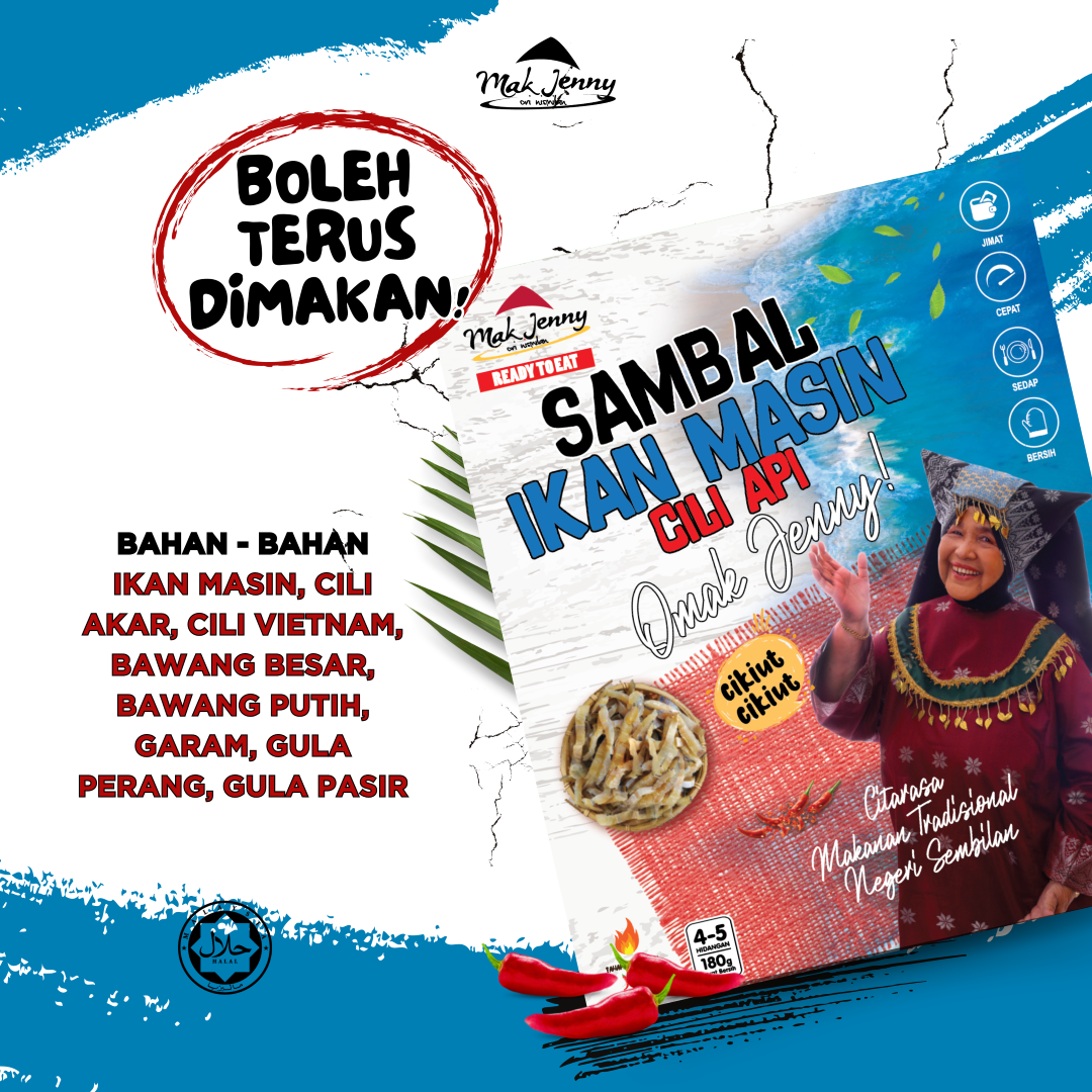 Sambal Omak Jenny | Sambal Ikan Masin Cili Api Omak Jenny (READY TO EAT ...