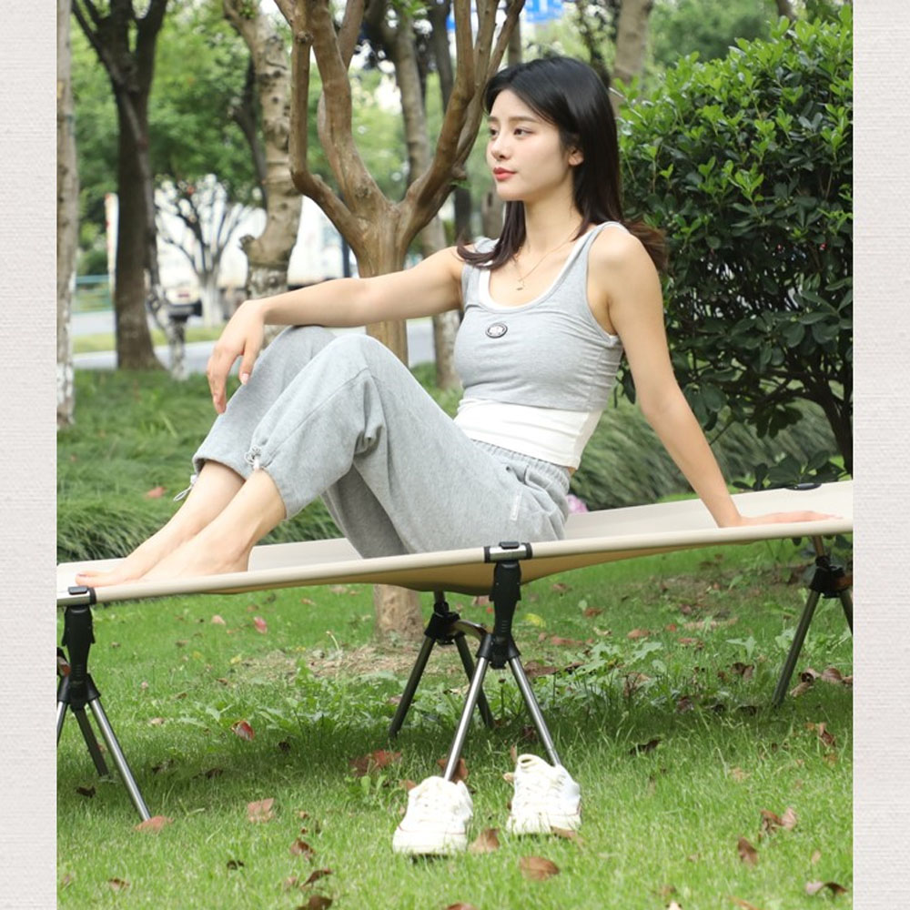 UtanKing™ Aluminum Camping Bed Outdoor Folding Camping Cot Heavy Duty ...