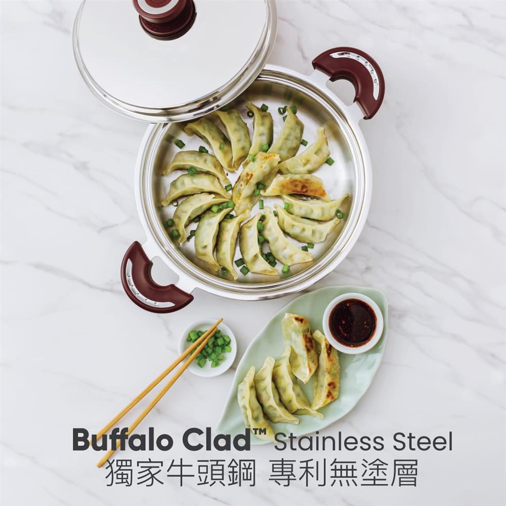 BUFFALO Function Series Saute Pan 24CM / 2.70L, First Grade Stainless ...