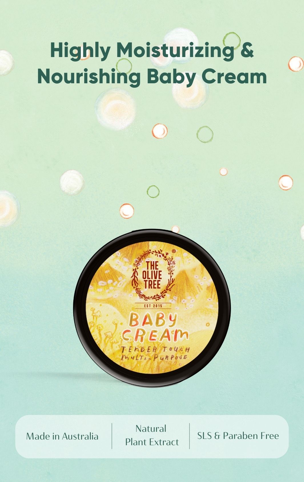 Little Olive Tree Tender Touch Multi-purpose Baby Cream 50g For New ...