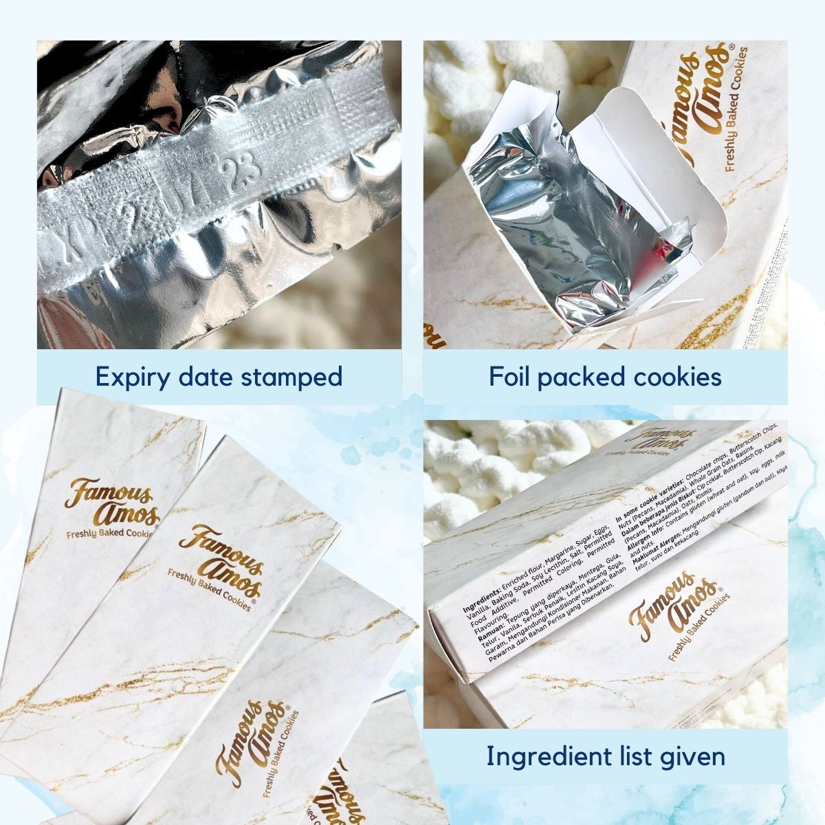 20g Marble Joyful Box - Famous Amos Cookie Doorgift Food Snacks ...