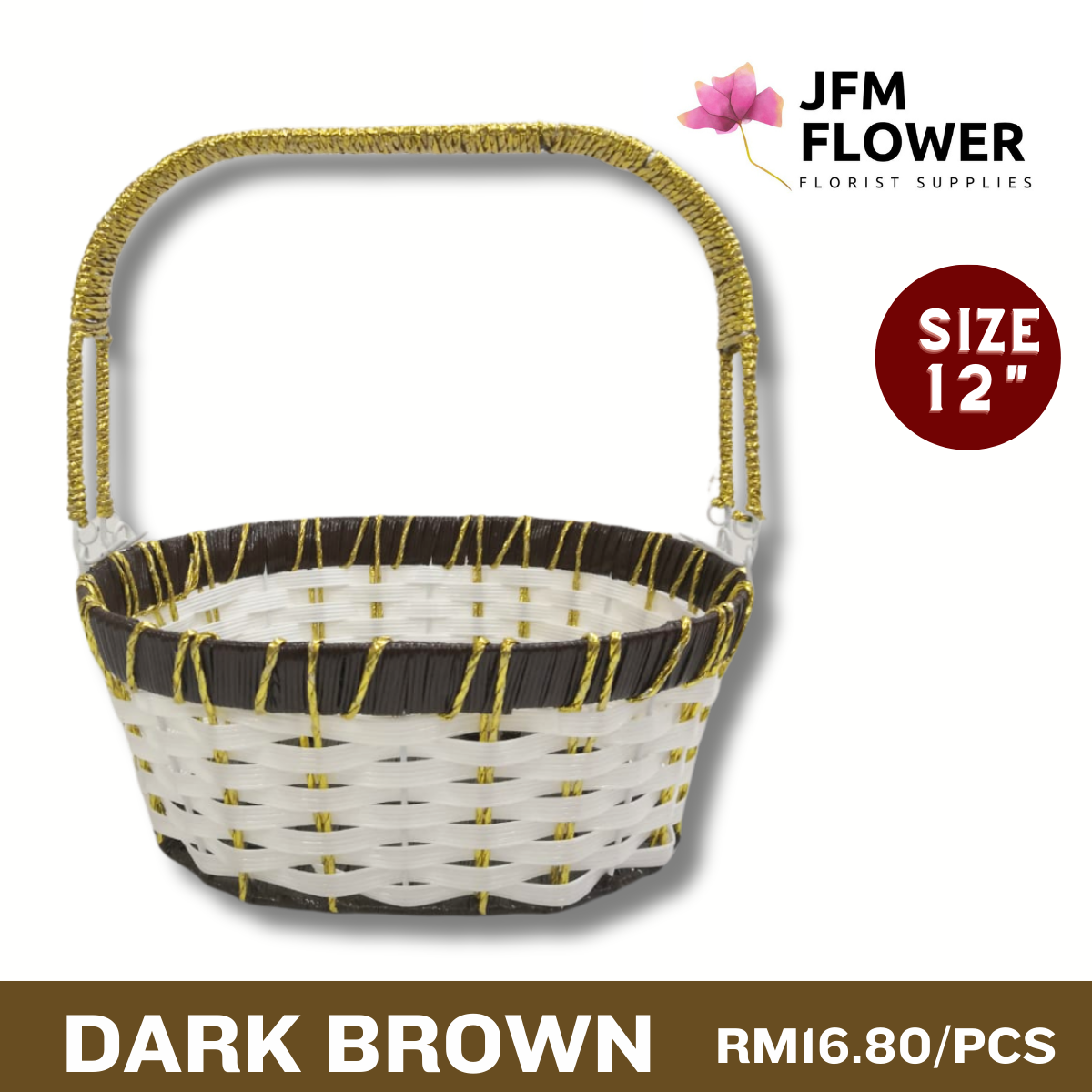 [RM16.80/PCS] 12'' Oval Iron Basket/Bakul Besi/ Bakul Hamper Bakul ...