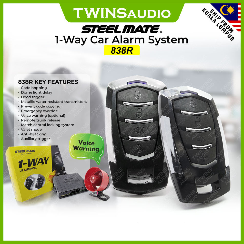 Steelmate ST-838G / 838R / 838ZX Button Car Alarm System | Shopee Malaysia