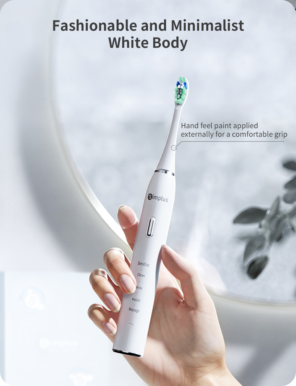 Simplus Electric Toothbrush丨Fully Auto Intelligent Maglev Sound ...