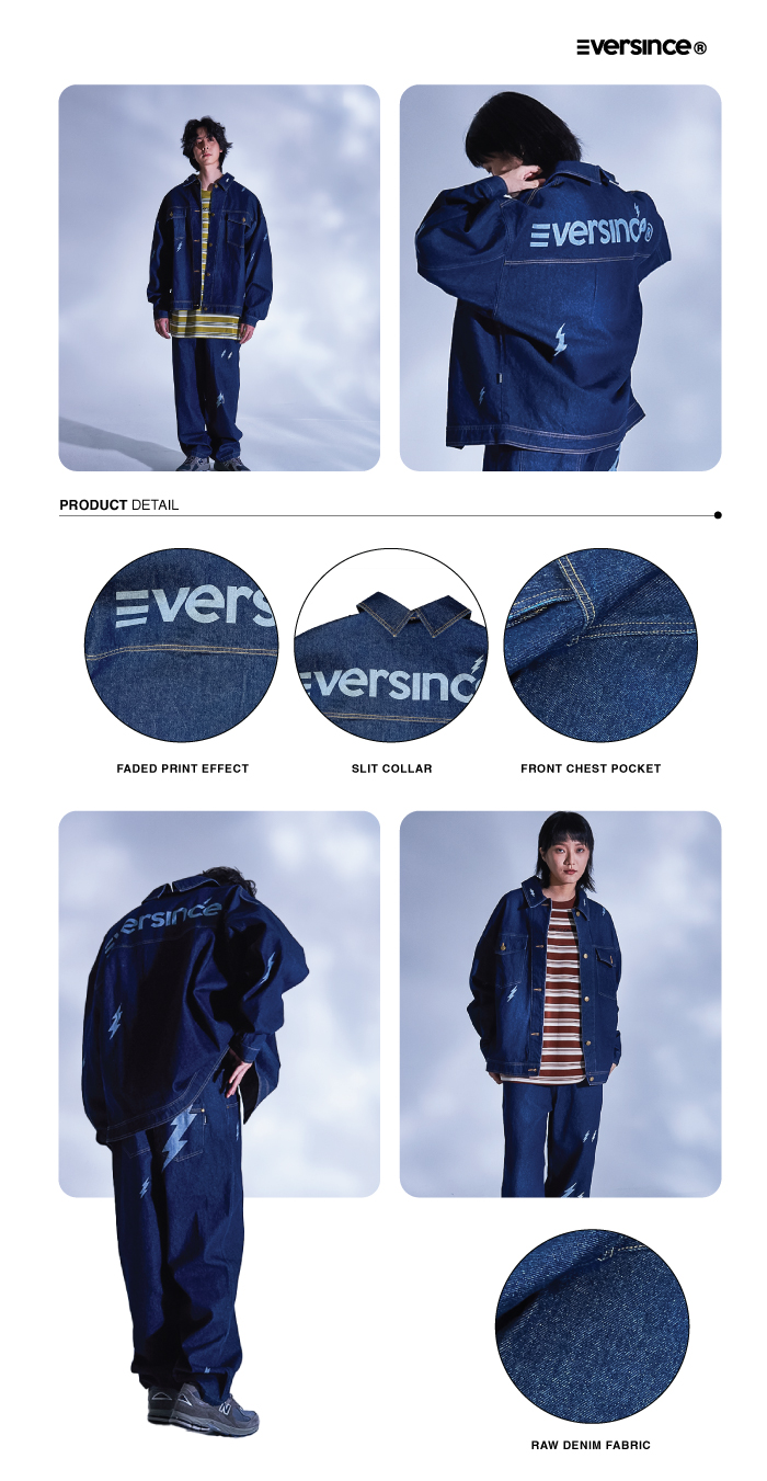 Eversince Fortitute Raw Denim Jacket | Shopee Malaysia