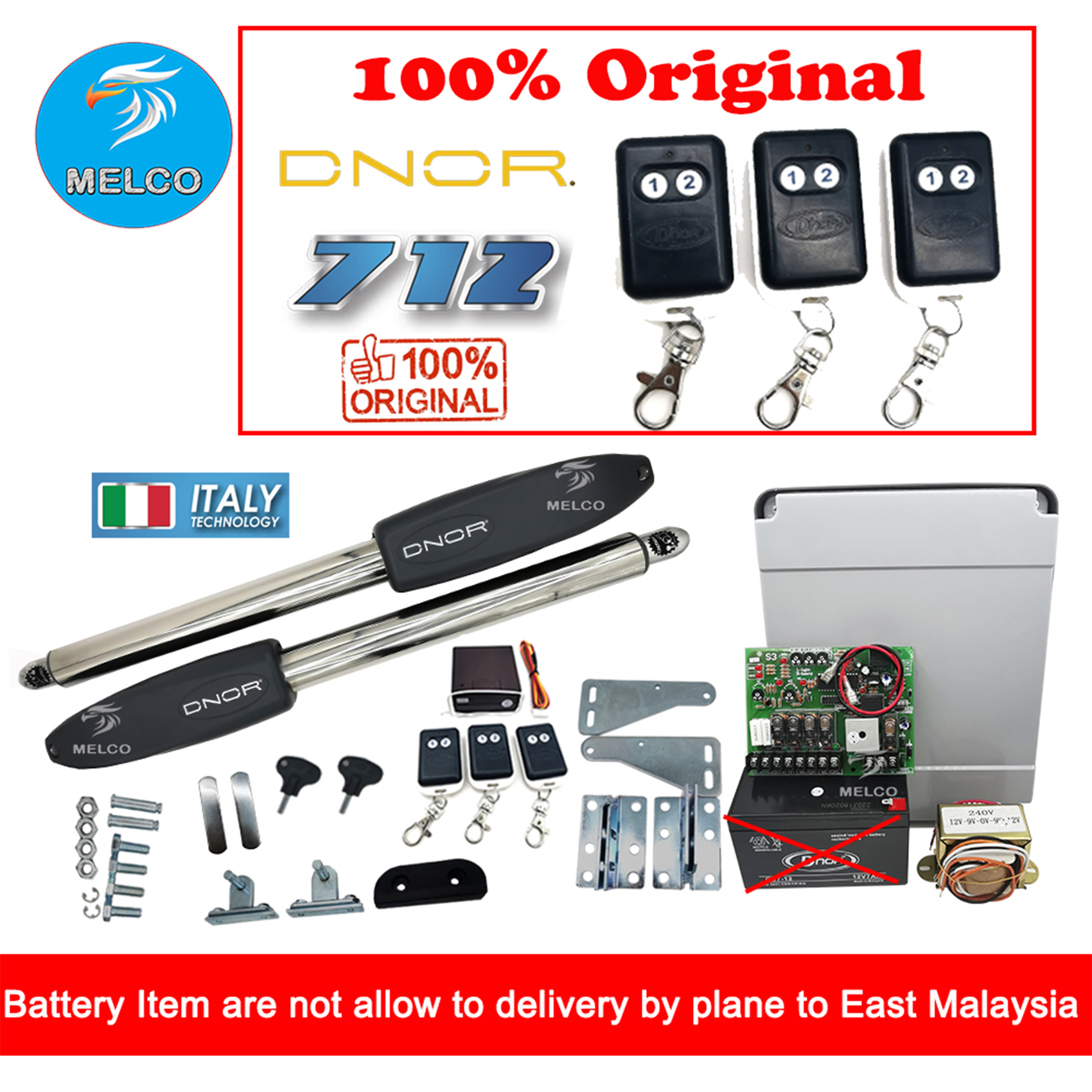 Limited Offer Ori Remote DNOR 712 Heavy Duty Swing and Folding Autogate ...