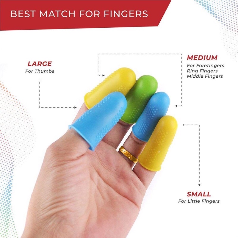 1 pc Sarung Jari Protector Sewing Cone Rubber Safety Pelindung Fingers ...